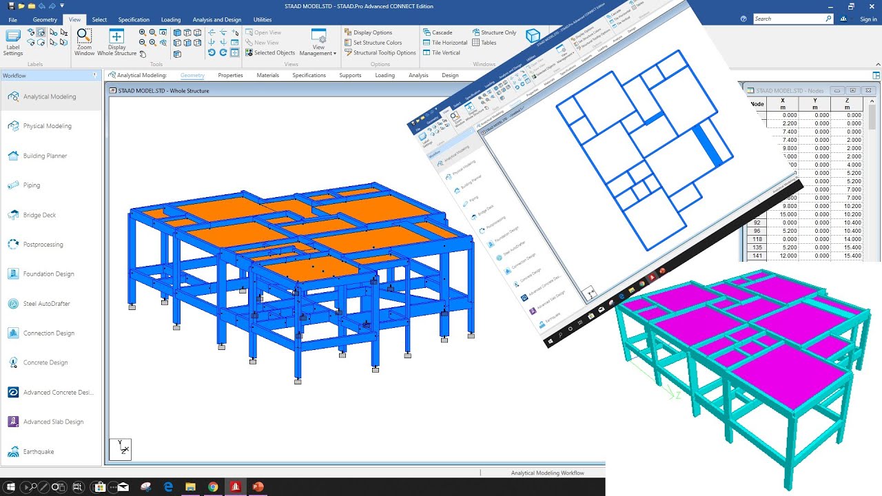 Three Storied Building Modeling Part-2 in Staad Pro - Revit news