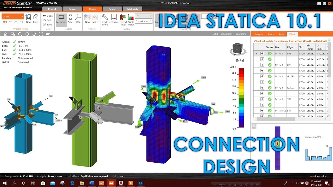 Customized Steel Connection Design in Idea Statica 10.1 - Revit news