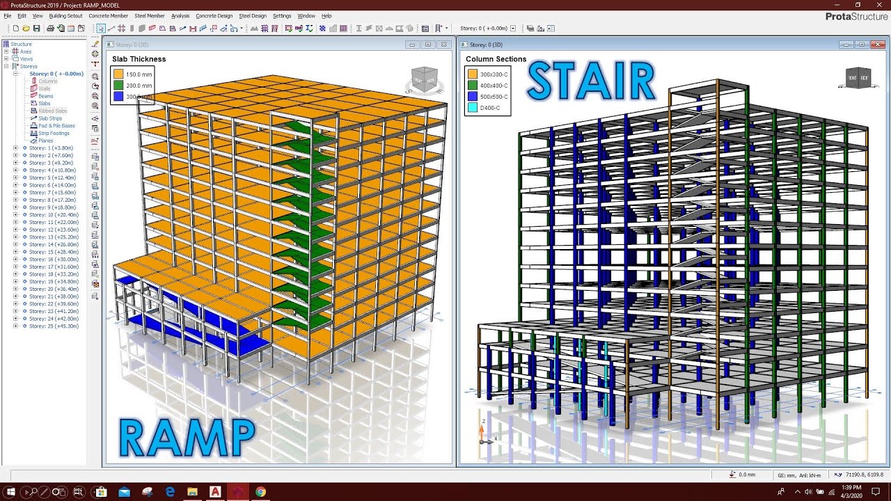 Ramp and Stair Modeling in Prota Structure - Revit news