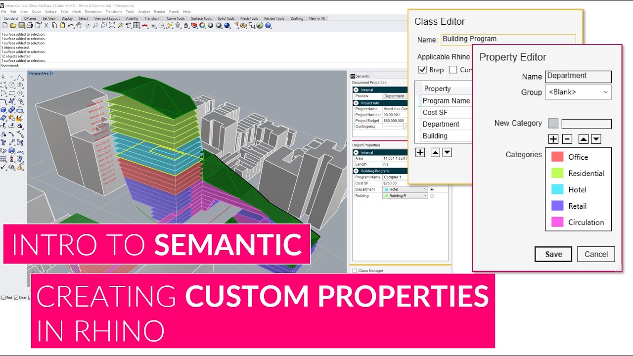 Semantic Tutorial - Creating Custom Rhino Properties - Revit news