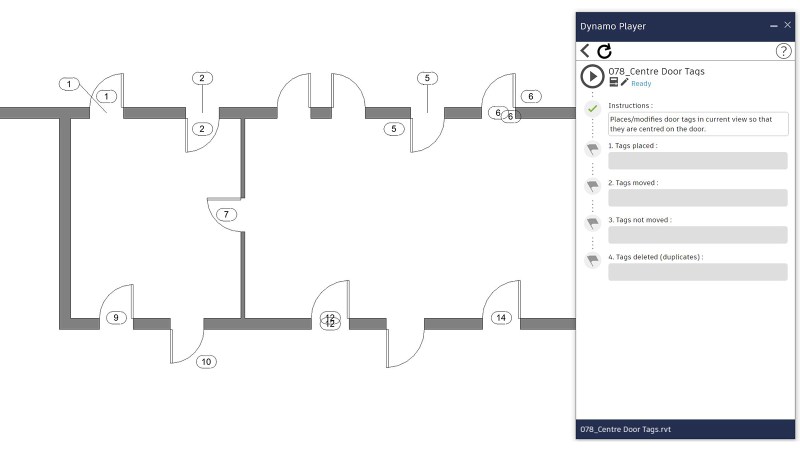 Centre door tags | parametricmonkey - Revit news