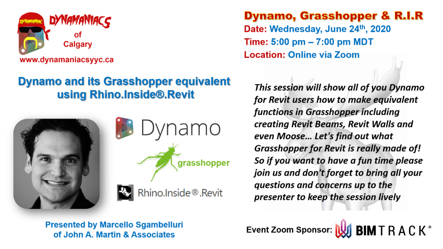 DoC Event #009 – Dynamo and its Grasshopper equivalent using Rhino ...
