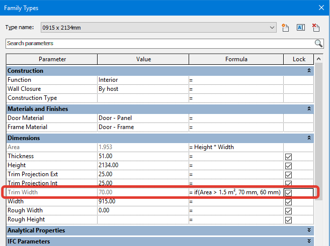 Revit Formulas and Conditionals – Getting to know Revit Formulas ...