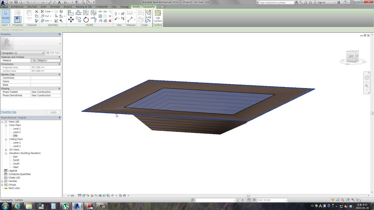 Revit Tips - findout cut & fill volume of toposurface (using Graded ...