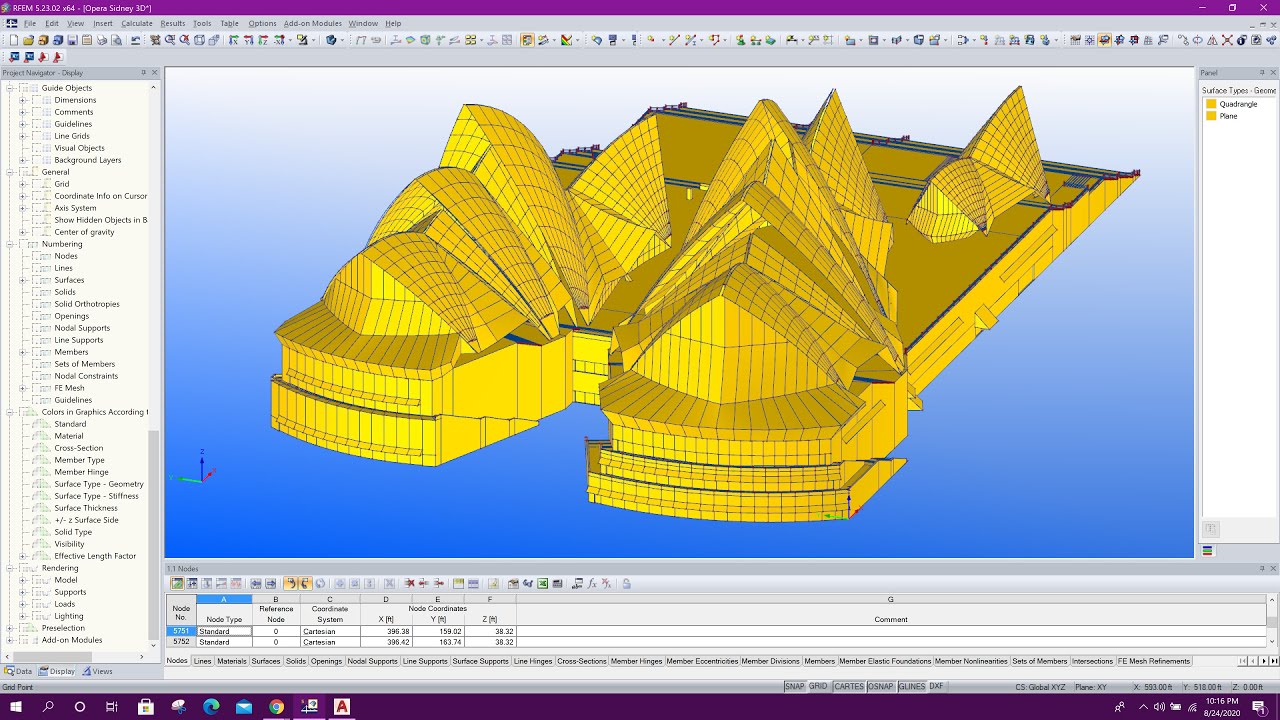 Sydney Opera House in Dlubal RFEM - Revit news