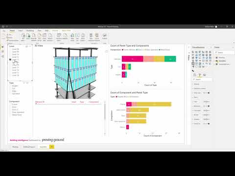 Demo of a Power BI 3D Visual - Architectural Facade Assembly - Revit news