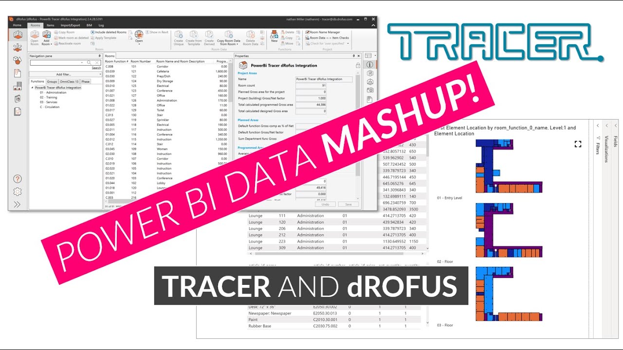 Tracer Meets dRofus in a Power BI Data Mashup! - Revit news