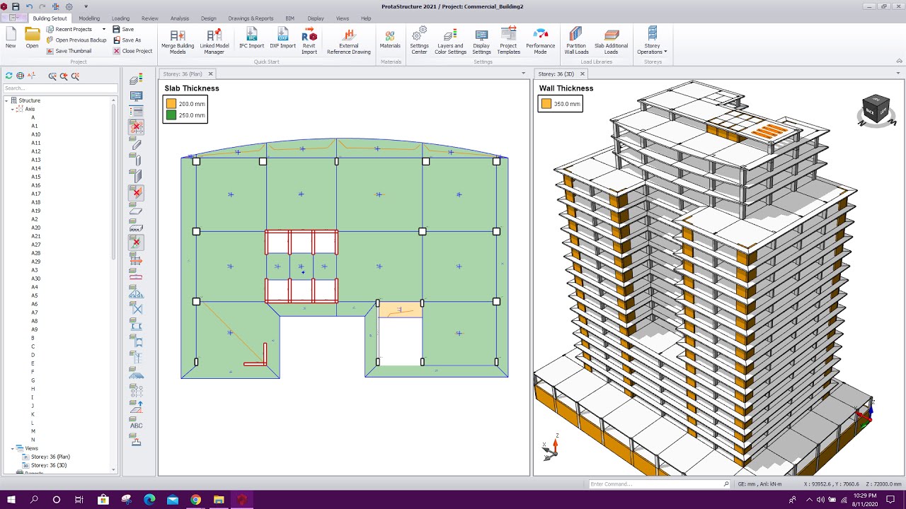 Commercial Building Design Course | Part 4 | Prota Structure 2021 ...
