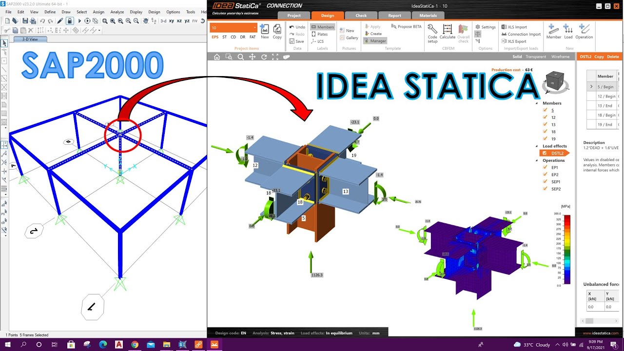 SAP2000 to Idea Statica Steel Connection Design with Plugin ...