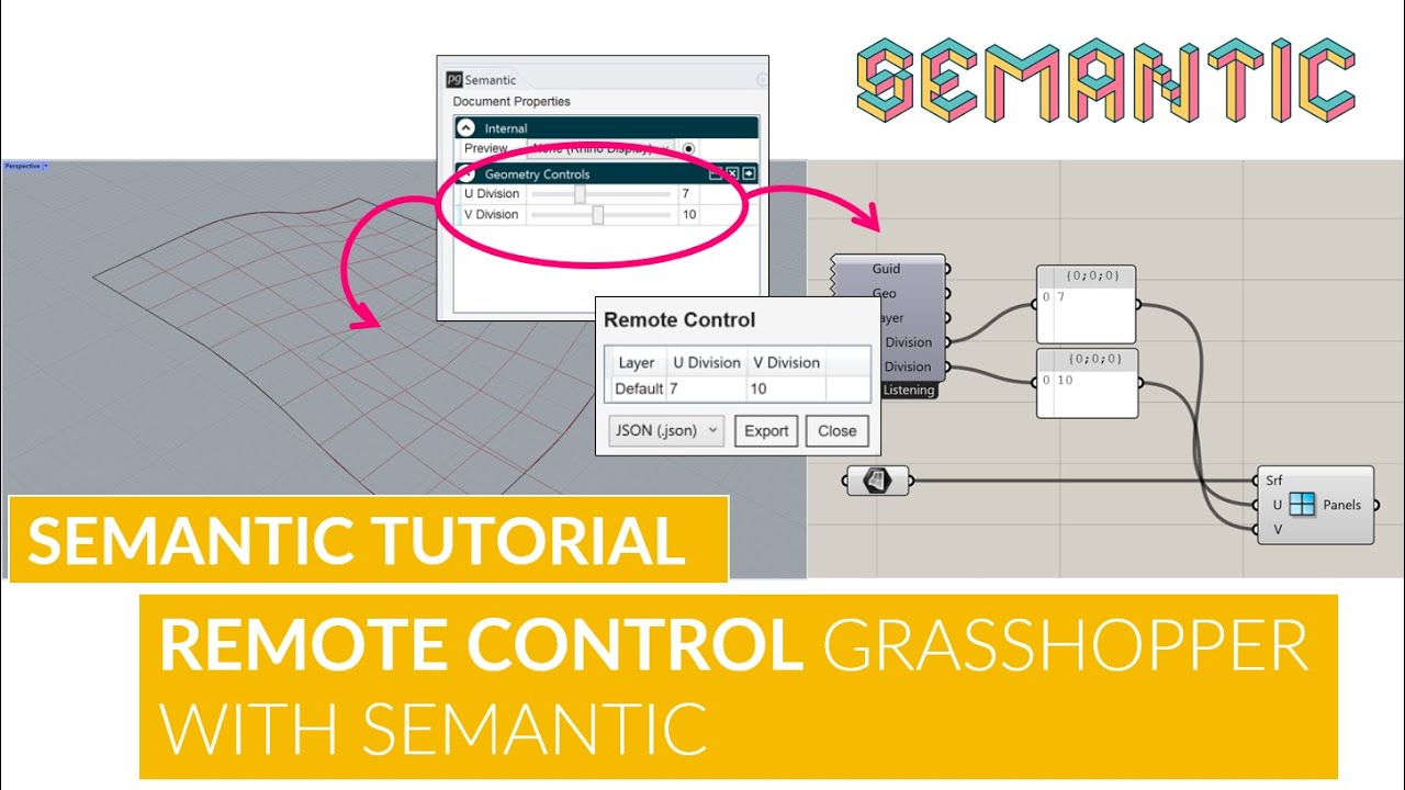 Semantic Tutorial - Using Rhino Property Values to Remote Control Grasshopper - Revit news