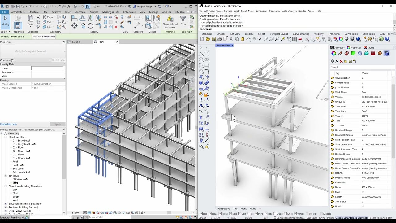Conveyor v3 Preview - Importing Revit Elements with Property Values to ...