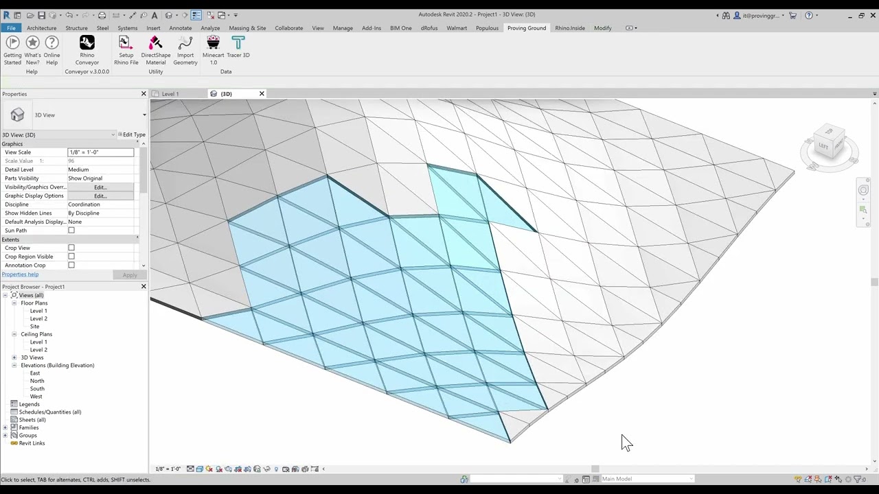 Conveyor v3 Preview - Assign and Change Materials to Revit DirectShape Elements - Revit news