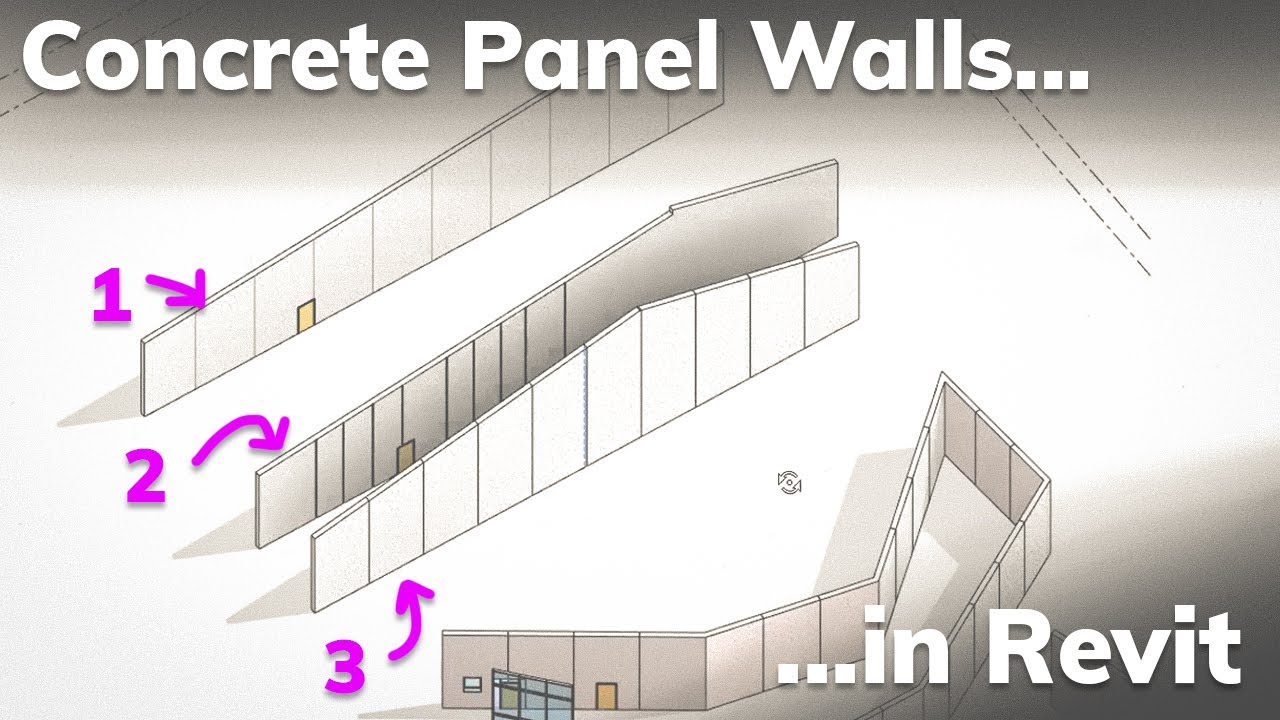 3 Methods to Create Concrete Panel Walls in Revit Tutorial (Office Hour ...