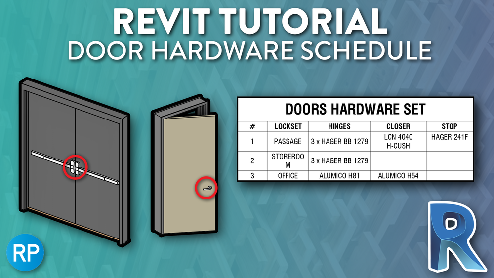 8 Steps To Create A Door Hardware Schedule In Revit Revit News