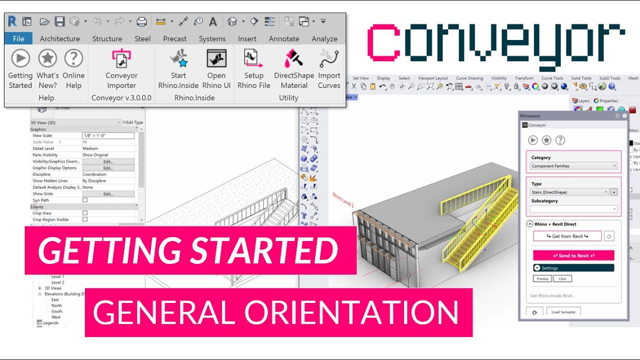 Conveyor V3 Tutorial - Orientation - Revit news Conveyor V3 Tutorial - Orientation - Revit news