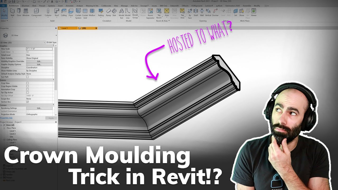 Crown Molding with Slab Edges in Revit Tutorial ? - Revit news