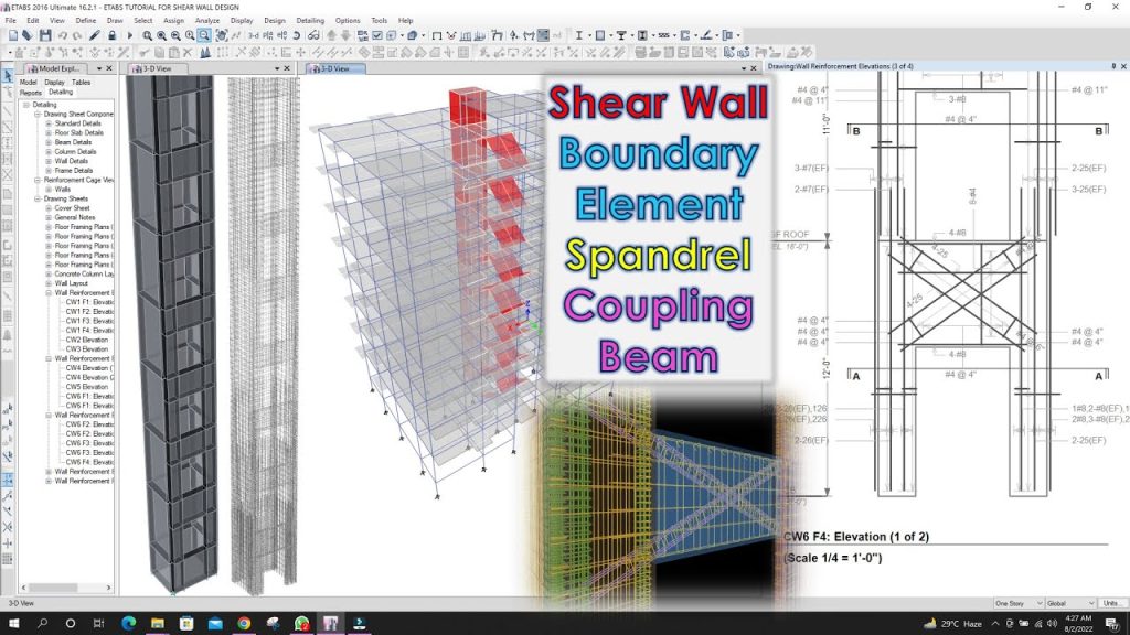Coupling Beam In Etabs - The Best Picture Of Beam